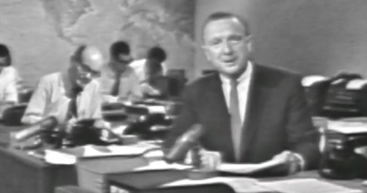 A look back at the first "CBS Evening News" broadcast on its 62nd ...